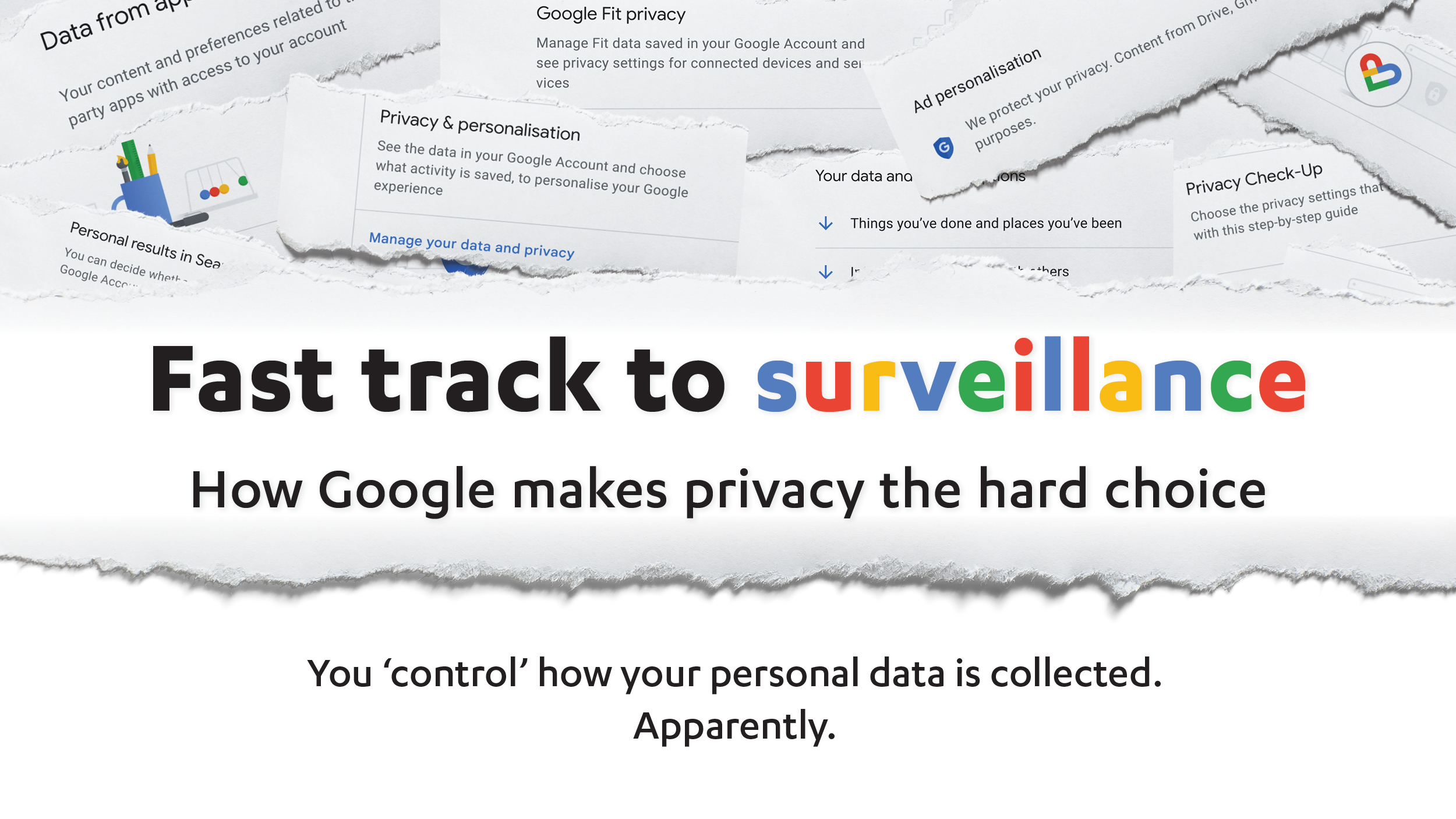 Google's Fast Track to Surveillance one year on | BEUC